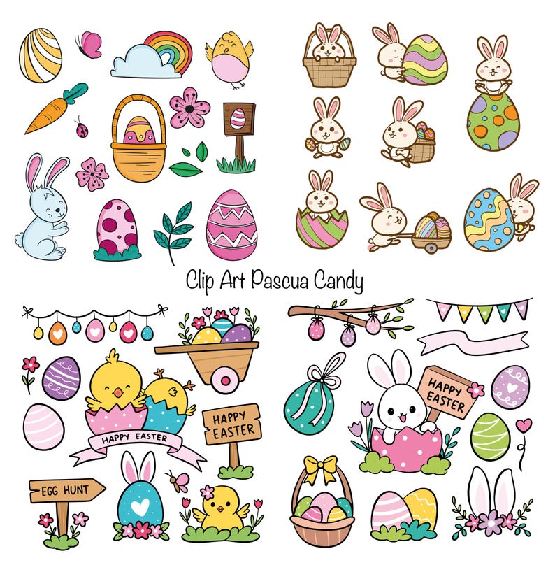 Easter Candy Clip Art - Etsy