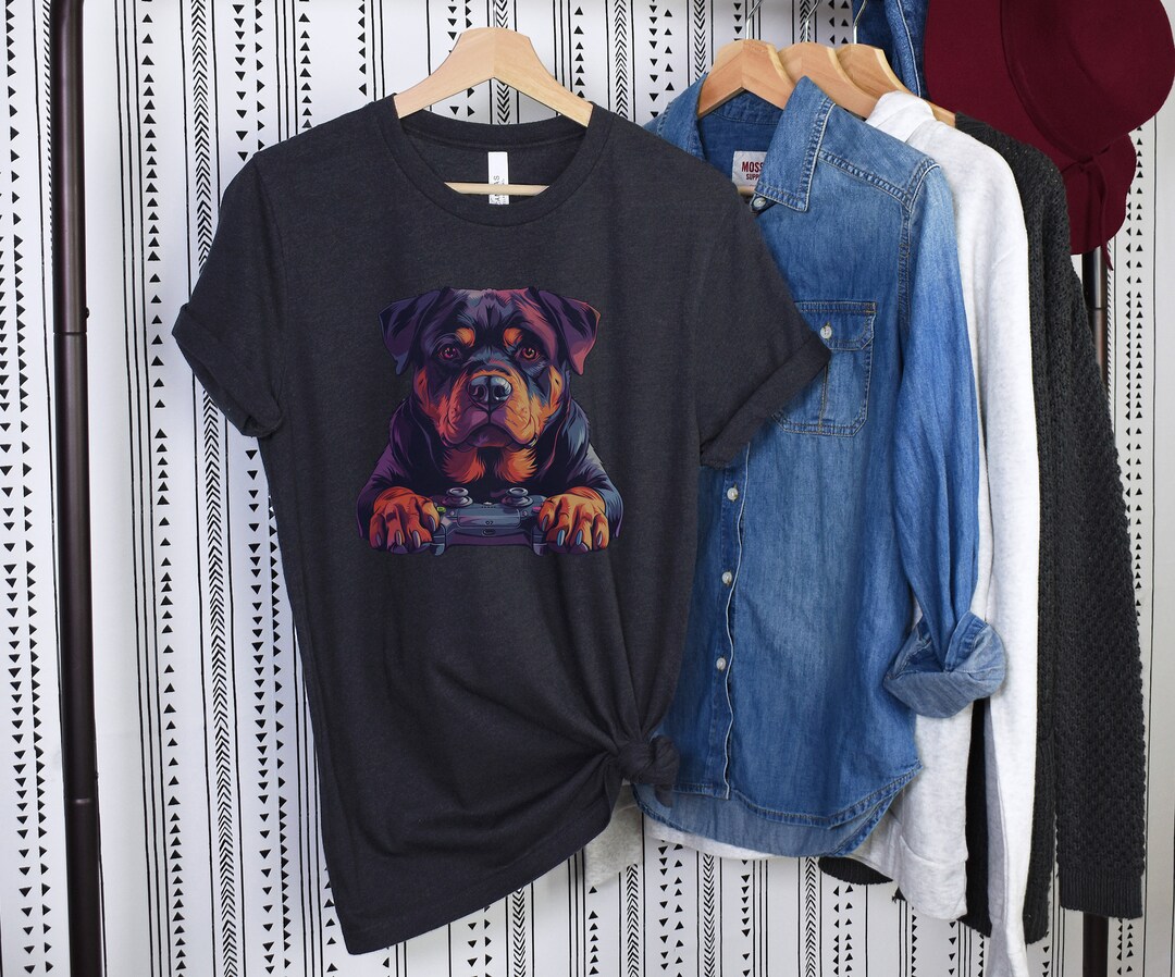 Rottweiler Gamer, Rottweiler Shirt, Gamer T Shirt, Dog Owner Gift ...