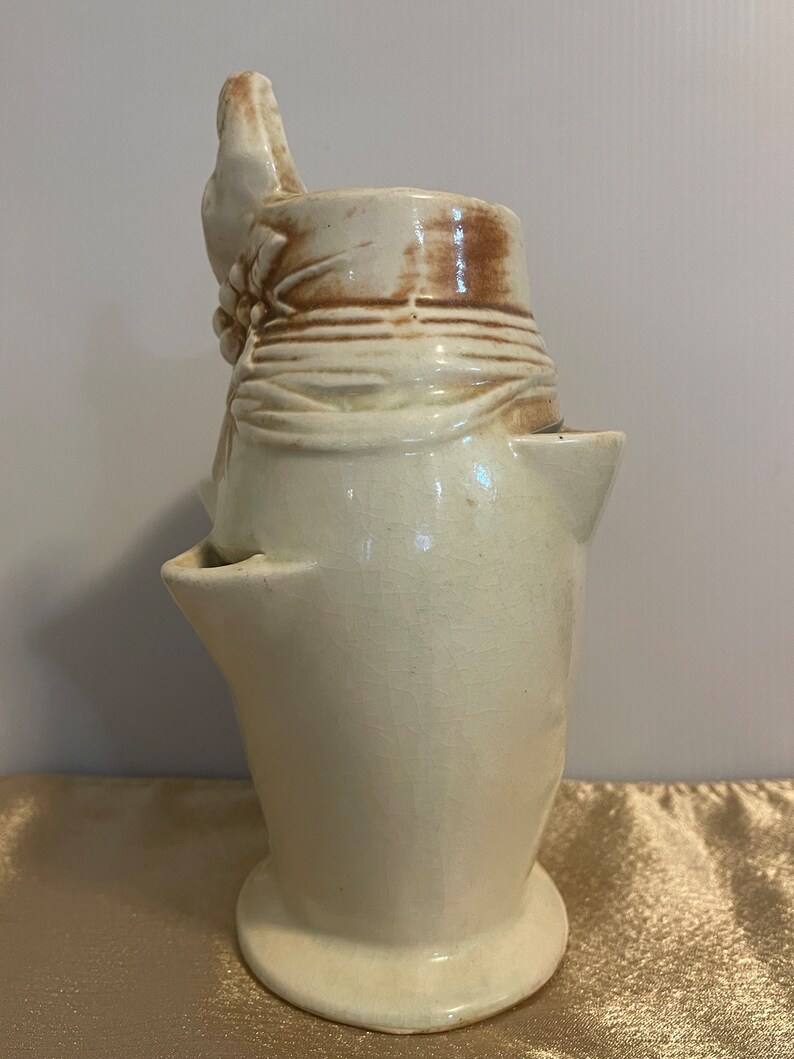 Vintage Mccoy Pottery Cream/rust Bird of Paradise Peacock Planter - Etsy