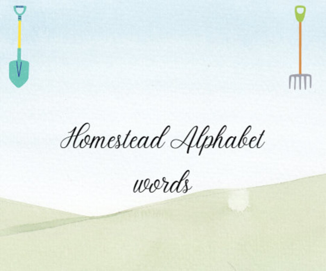 Alphabet Printable for Homestead Learning, Homeschool Printable for ...