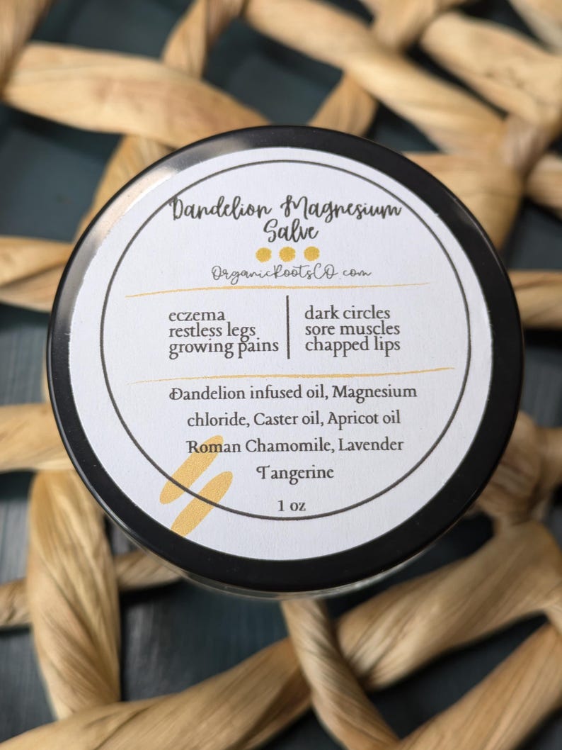 Dandelion Magnesium Salve (1 Oz) - Etsy