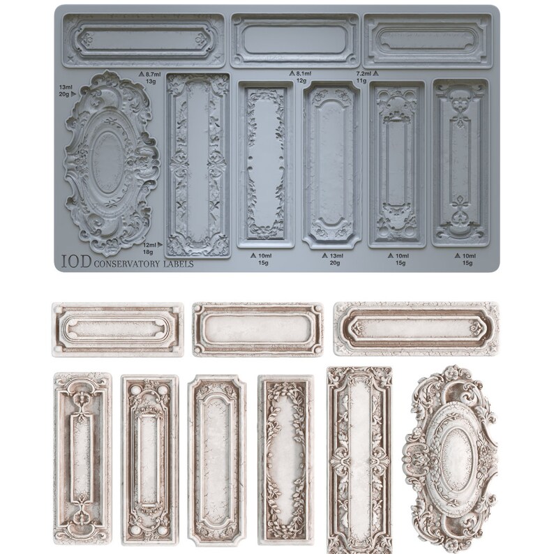 IOD Conservatory Labels Decor Mould™ 6" X 10" FREE SHIPPING Orders Over ...