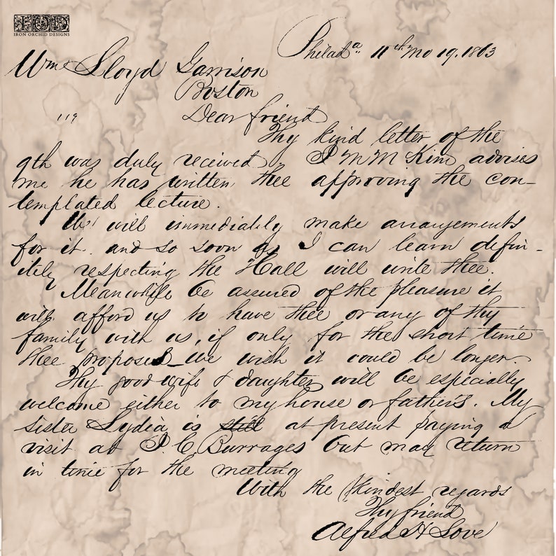 IOD Kindest Regards Decor Stamp™ 12" X 12" FREE SHIPPING Orders Over ...