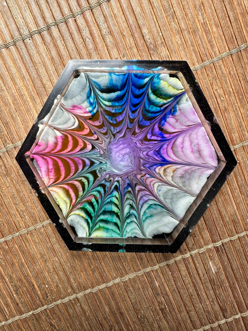 Resin Coaster Set of 4 - Etsy