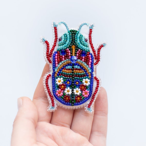 Seed Bead Brooch - Etsy