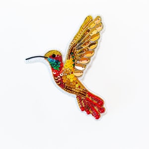 Bead Embroidery Kit - Set of 3 Hummingbirds, DIY Craft Kits, Bird ...