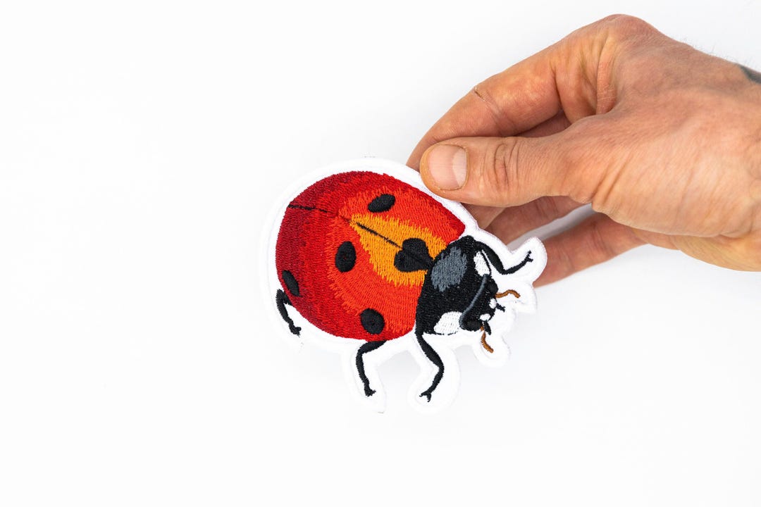 Ladybug Embroidered Iron on Patches - Etsy