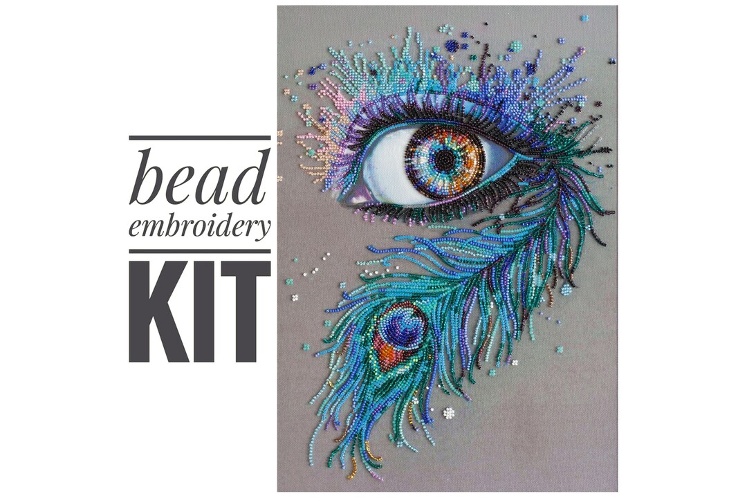 Beaded Picture Kit Starter, Instructions and Materials Included. DIY ...