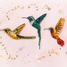 Bead Embroidery Kit - Set of 3 Hummingbirds, DIY Craft Kits, Bird ...