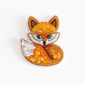 Bead Embroidery Kit - Set of 6 Animals, DIY Craft Kits, Beaded Brooches ...