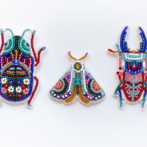 Bead Embroidery Kit Butterfly. Seed Bead Brooch Kit. DIY Craft Kit ...