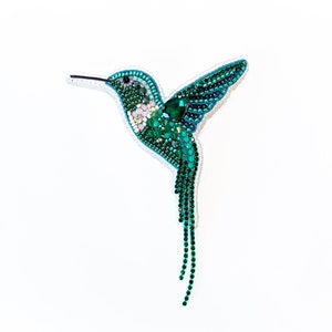 Bead Embroidery Kit - Set of 3 Hummingbirds, DIY Craft Kits, Bird ...