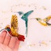 Bead Embroidery Kit - Set of 3 Hummingbirds, DIY Craft Kits, Bird ...