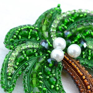 Bead Embroidery Kit Palm Tree. Seed Bead Brooch Kit. DIY Craft Kit ...