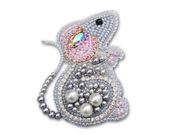 Bead Embroidery Kit Dragonfly. Seed Bead Brooch Kit. DIY Craft Kit ...