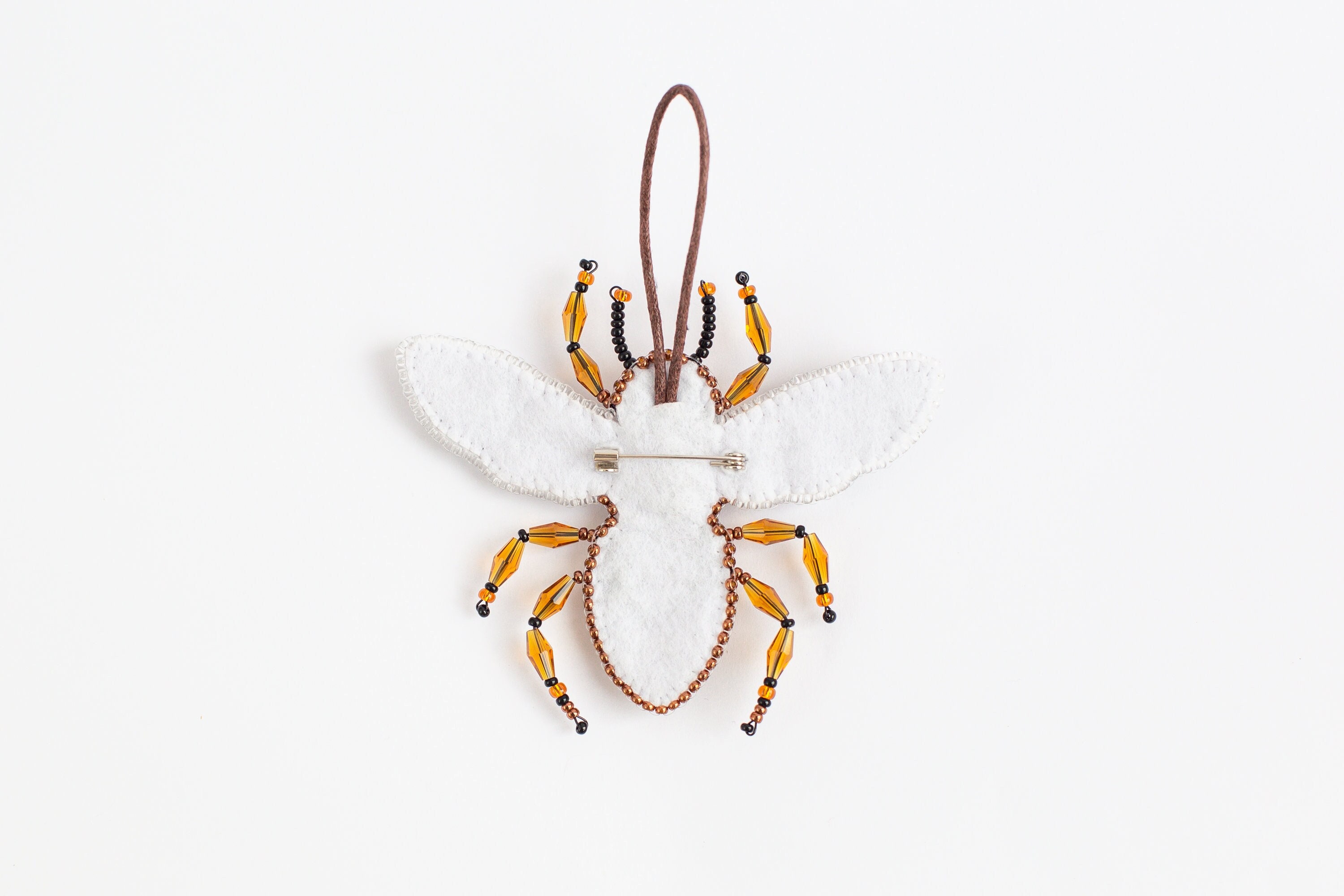 Wasp, Bumblebee, Honey Bee Bead Embroidery Kit. Seed Bead Brooch Kit ...