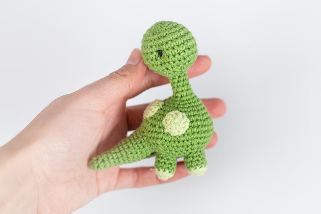 Green Dinosaur Crochet Kit: Beginner Apatosaurus Amigurumi DIY - Etsy