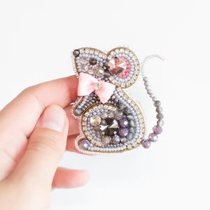 Bead Embroidery Kit - Set of 6 Animals, DIY Craft Kits, Beaded Brooches ...