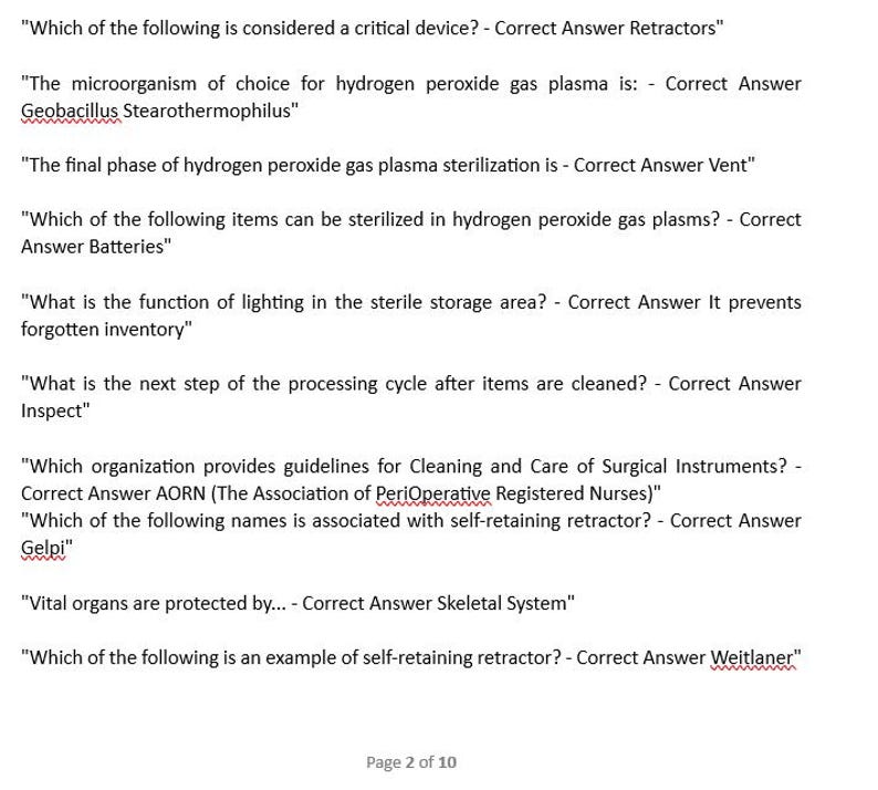 CRCST Exam Review – 150 Questions With Correct and Verified Answers - Etsy