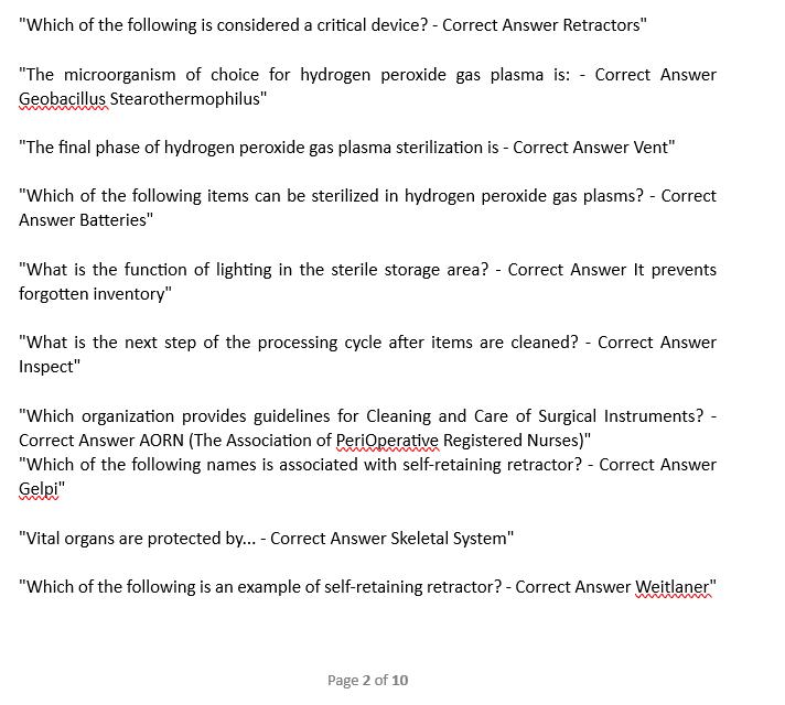 CRCST Exam Review – 150 Questions With Correct and Verified Answers - Etsy