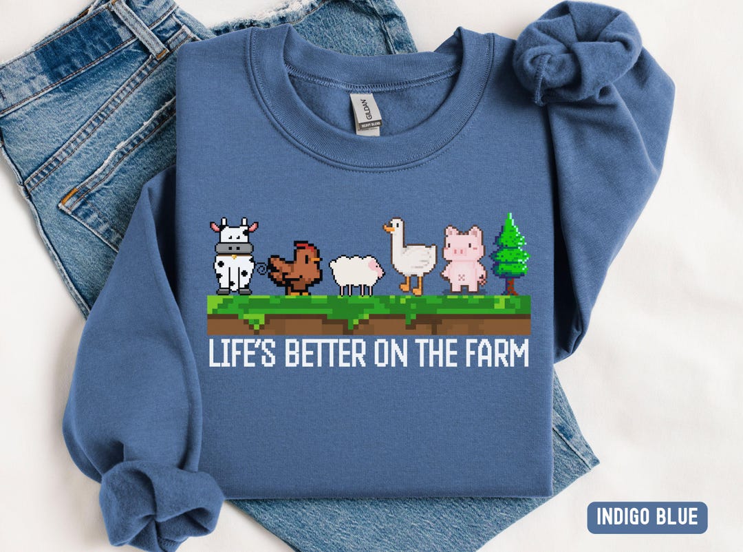 Trendy Farming Game Sweatshirt, Farming Video Game Sweat, Gift for ...