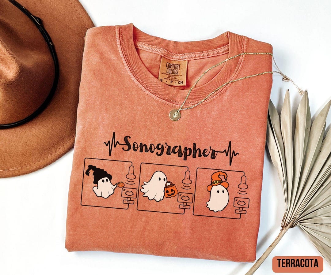Halloween Sonographer Shirt, Ghost Ultrasound Tech Shirt, Ultrasound ...