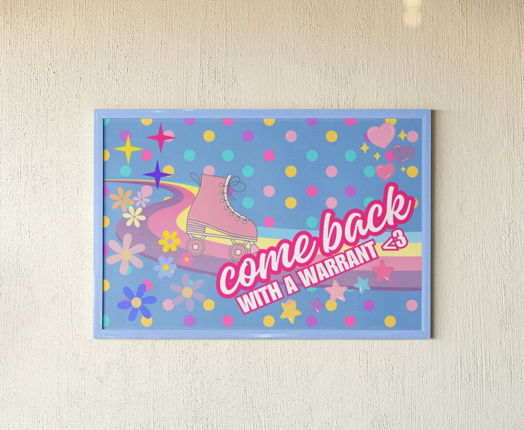 Come Back With A Warrant ACAB Poster Anarchy Anarchist - Etsy