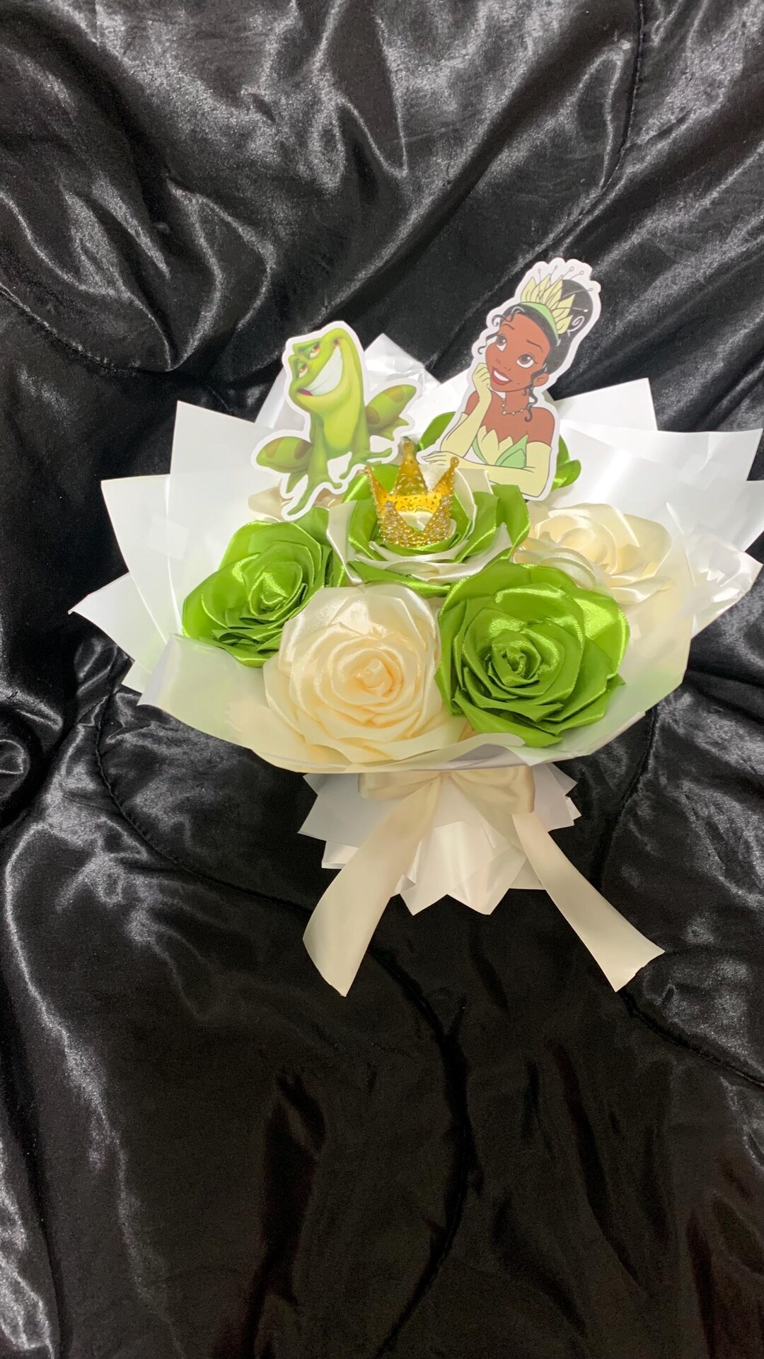 Princess and the Frog Ribbon Bouquet | Tiana-inspired Faux Flowers ...