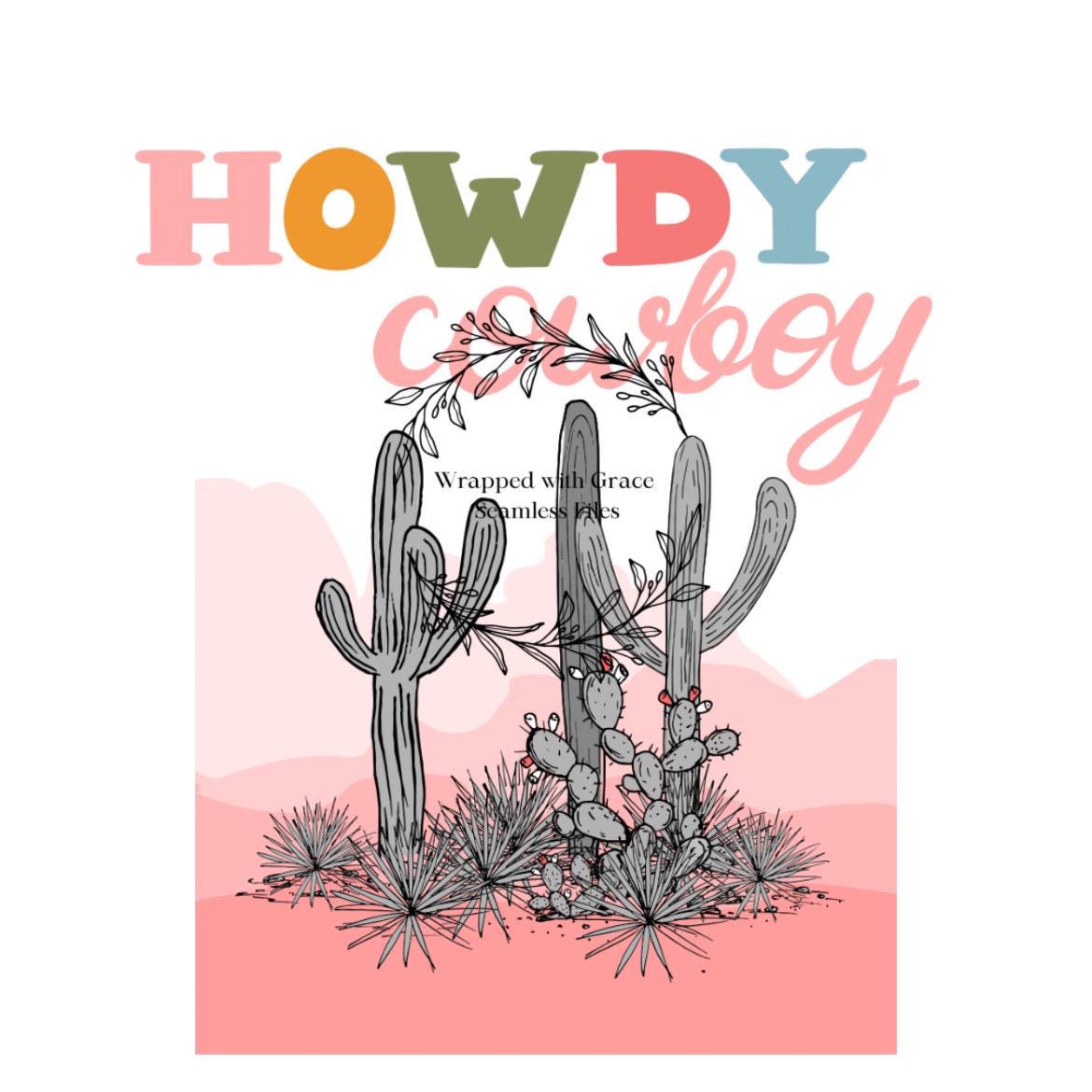 Howdy Cowboy PNG - Etsy