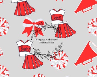 Girly Ghost Seamless File - Etsy