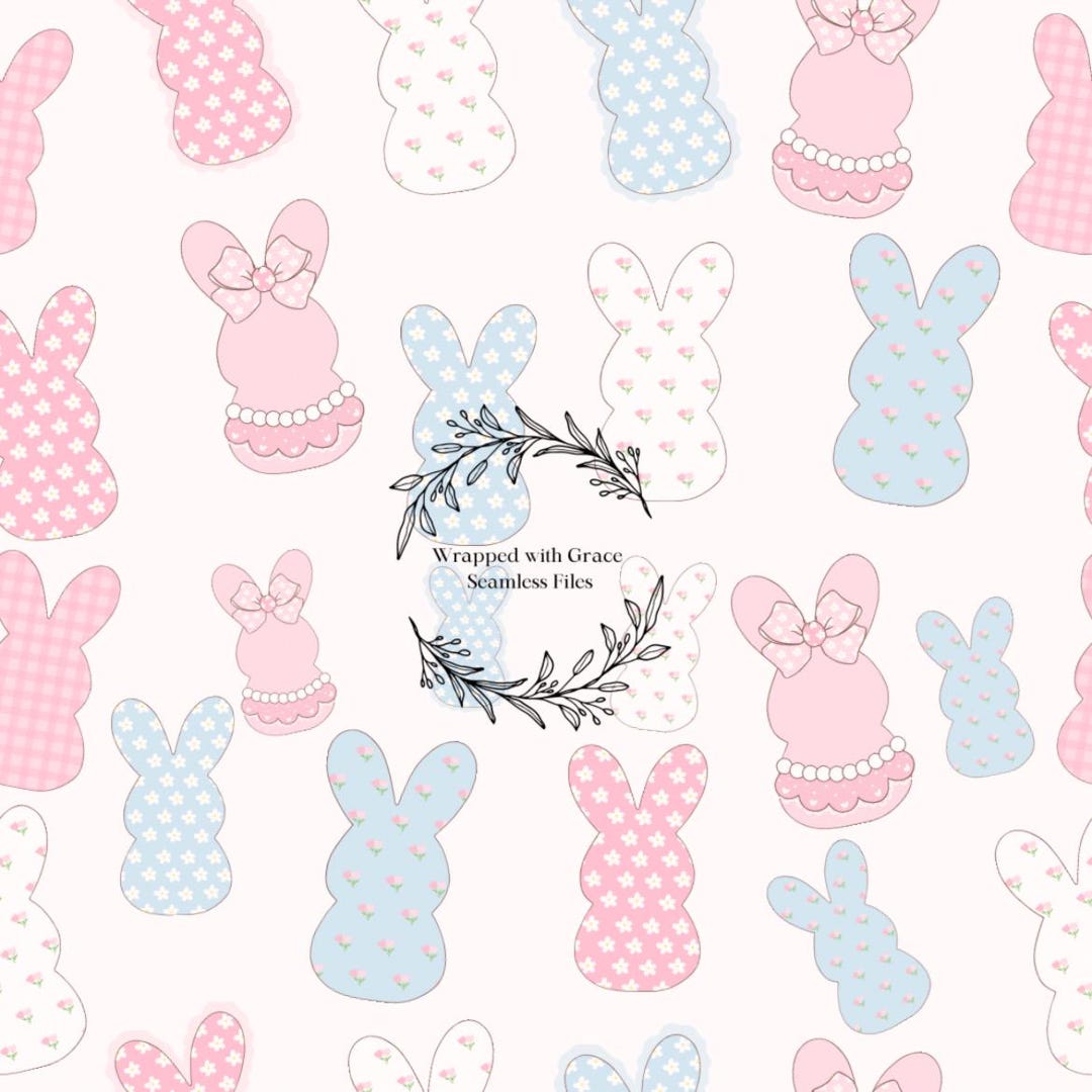 Easter Seamless File | Easter Peeps - Etsy