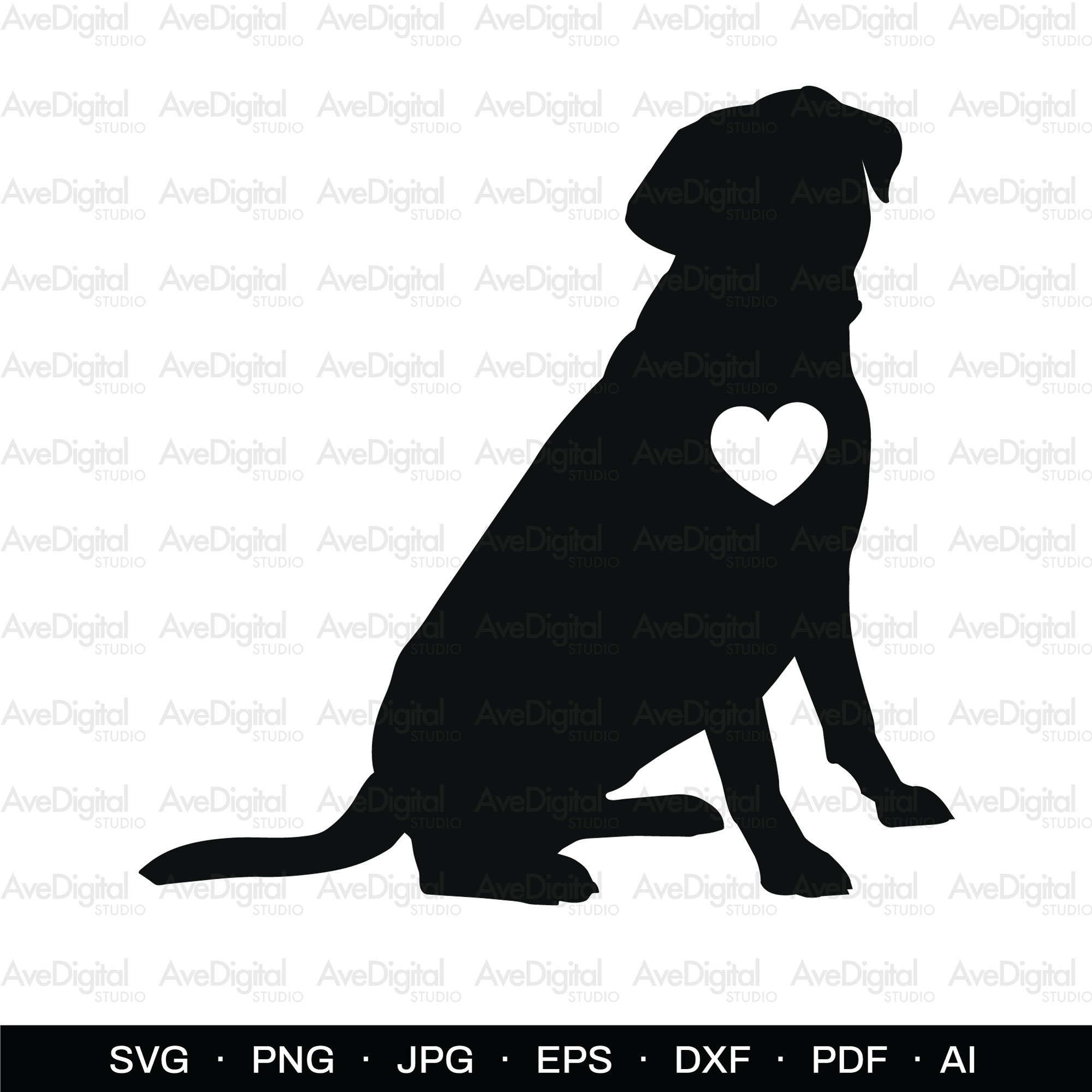 Labrador Retriever Vector, Labrador Svg for Printing and Cutting ...