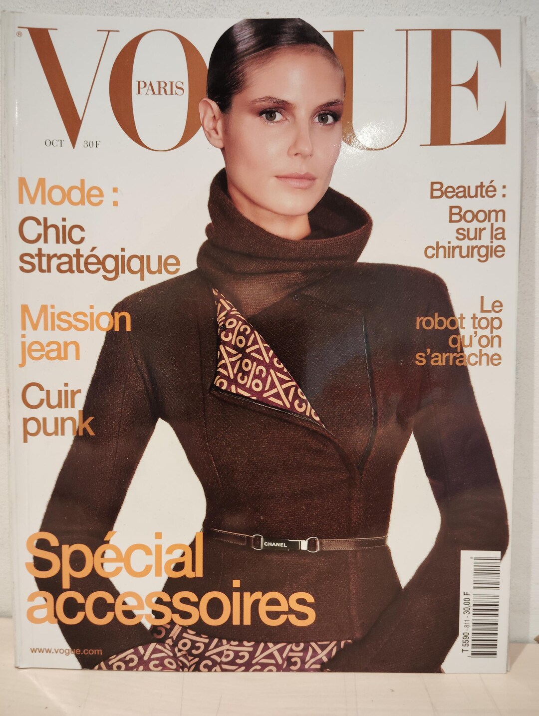 Vogue Paris N#811 Oct. 2000 Cover Heidi Klum by Richard Burbridge ...