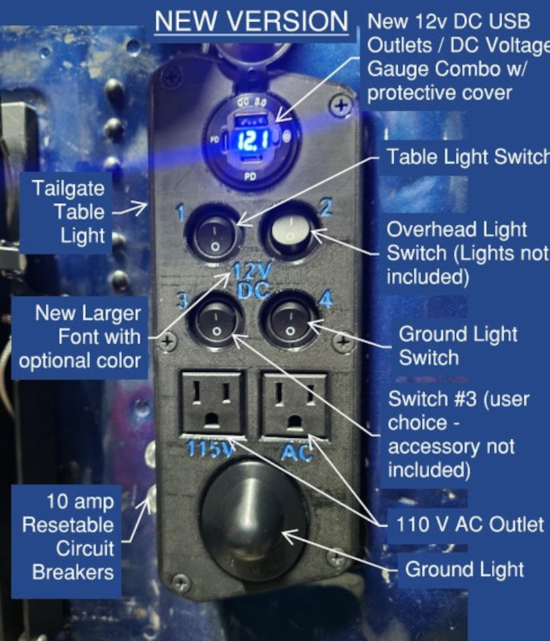 Power Distribution Panel for Jeep Wrangler Jk / Jku Tailgate - Etsy