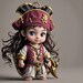 Little Cute Conqueror of the Seas - Pirate. High Quality Digital Image ...