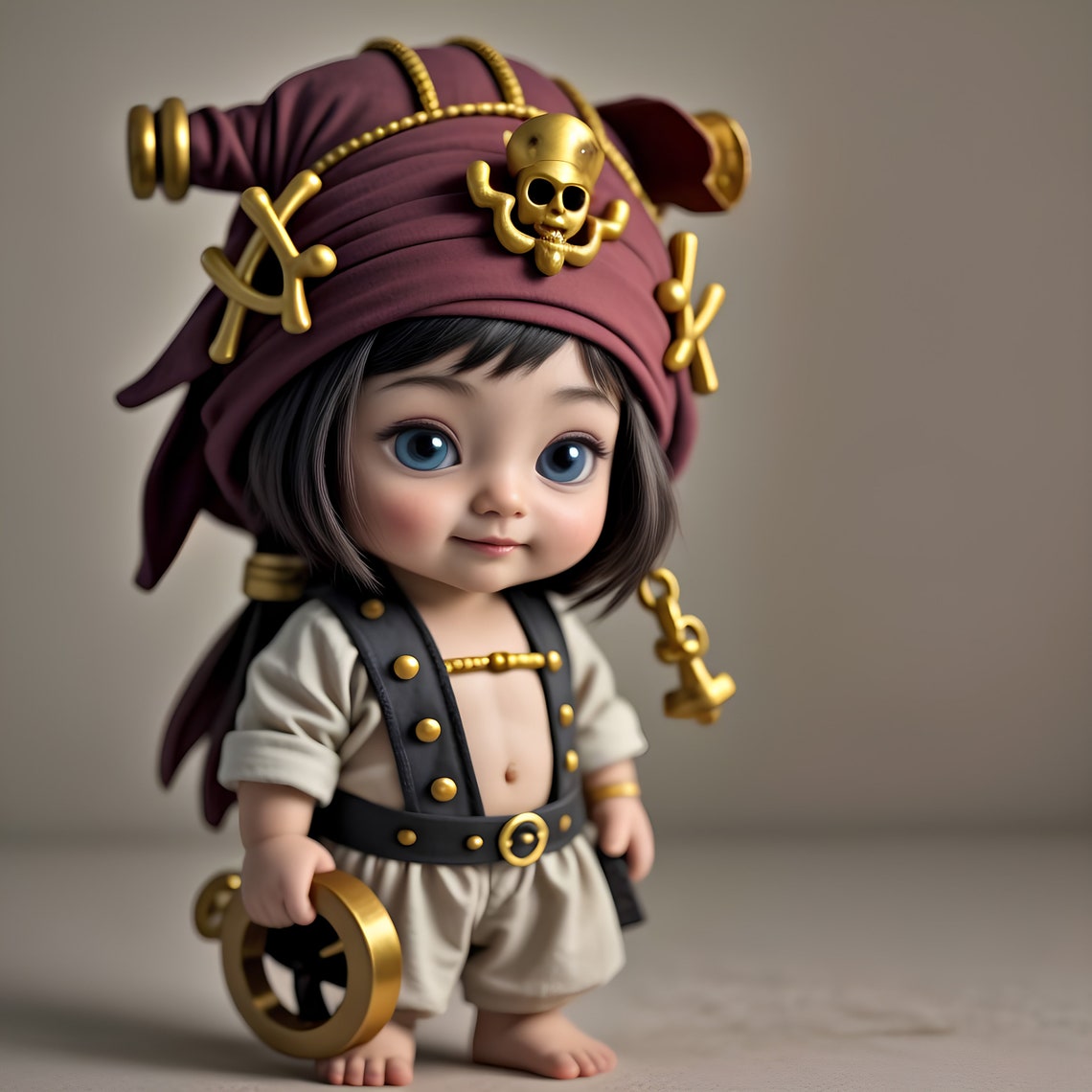 Little Cute Conqueror of the Seas - Pirate. High Quality Digital Image ...