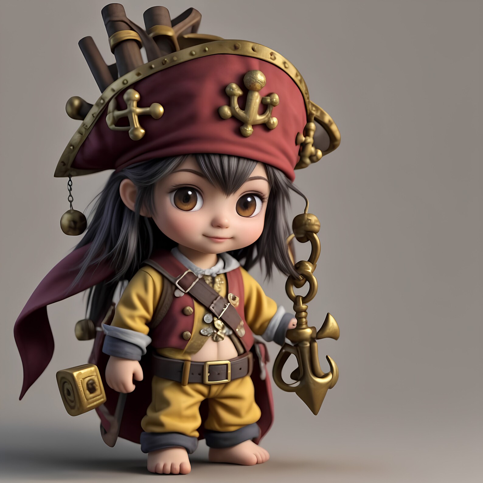 Little Cute Conqueror of the Seas - Pirate. High Quality Digital Image ...