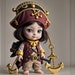 Little Cute Conqueror of the Seas - Pirate. High Quality Digital Image ...