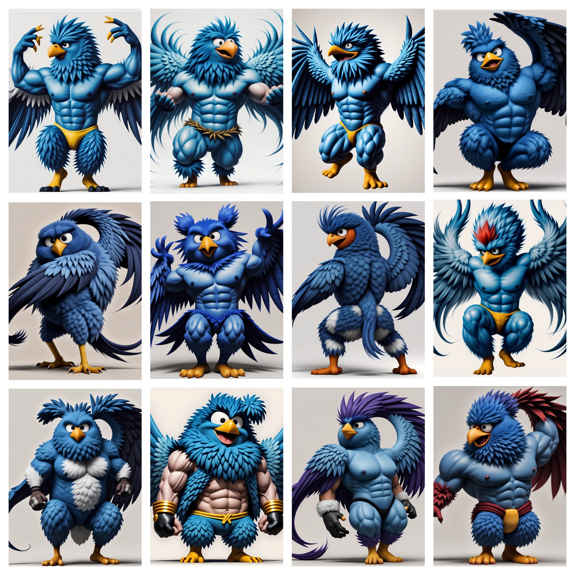 The Dancing Blue Bird is Masculine. High Quality Digital Image. 4096 X ...