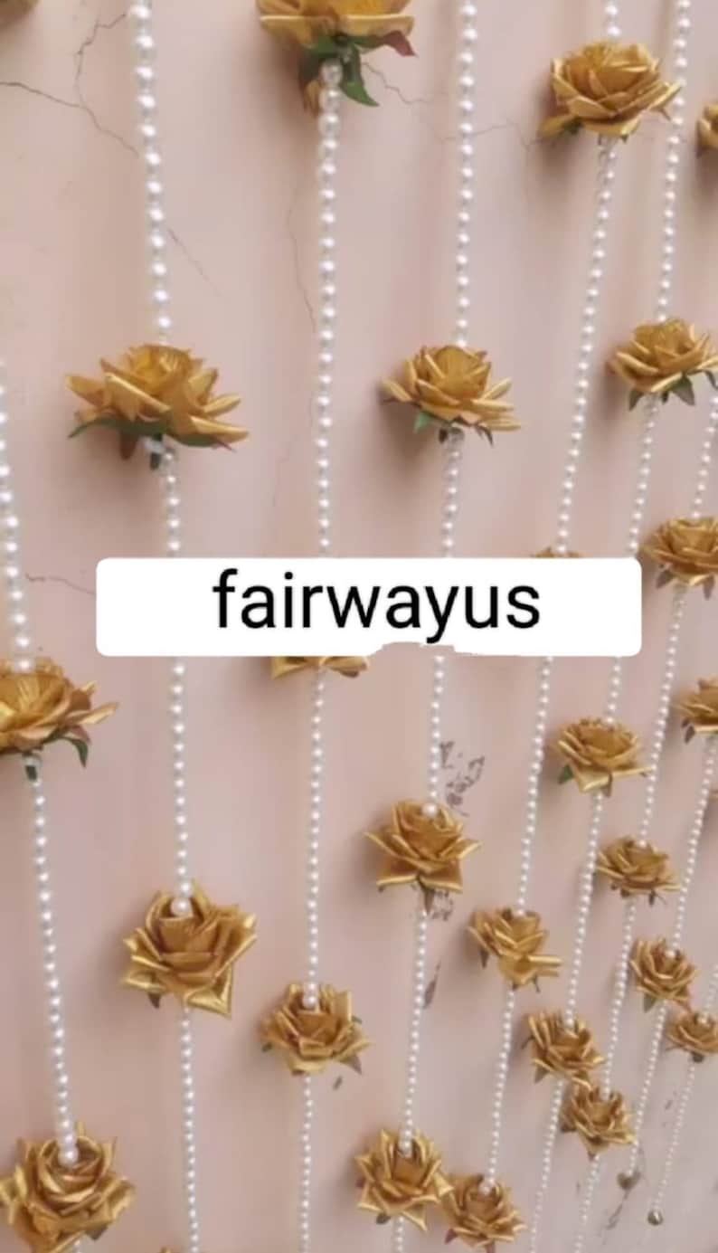 Elegant Rose Pearl Strings for Wedding/mandap/haldi/mehandi Decor - Etsy