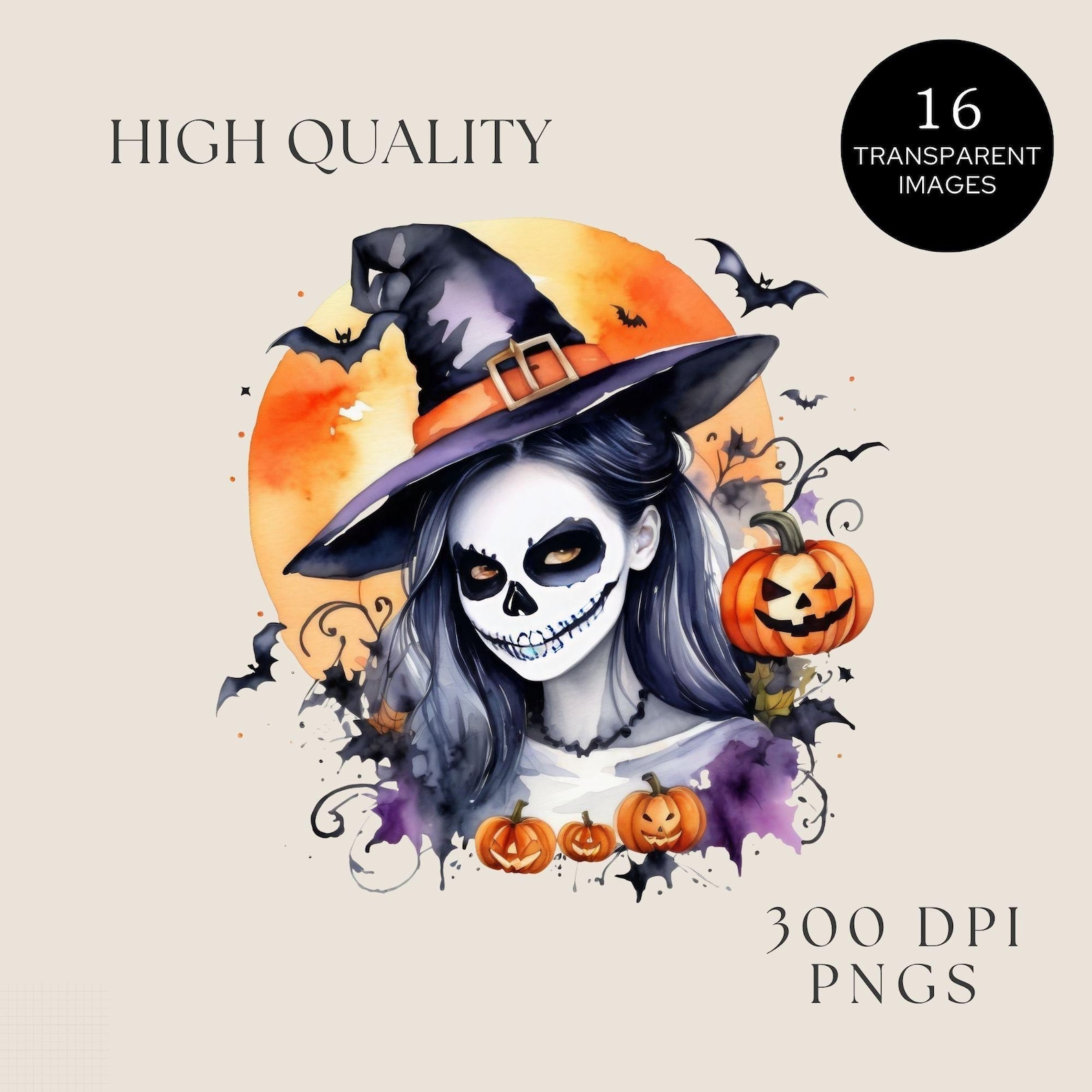 Halloween Spooky Clipart, Halloween Party Graphics, Creepy Crafts and ...
