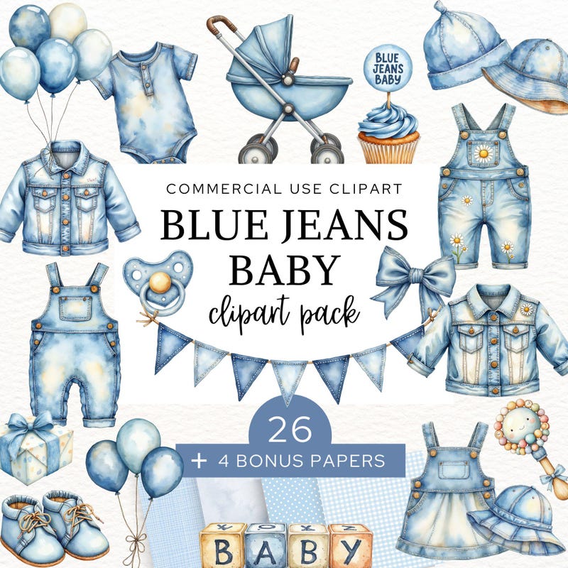 Jeans Girl Clipart - Etsy