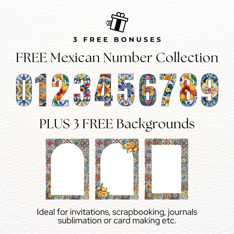 Mexican Talavera Clipart Bundle, Talavera Tiles Digital Download ...