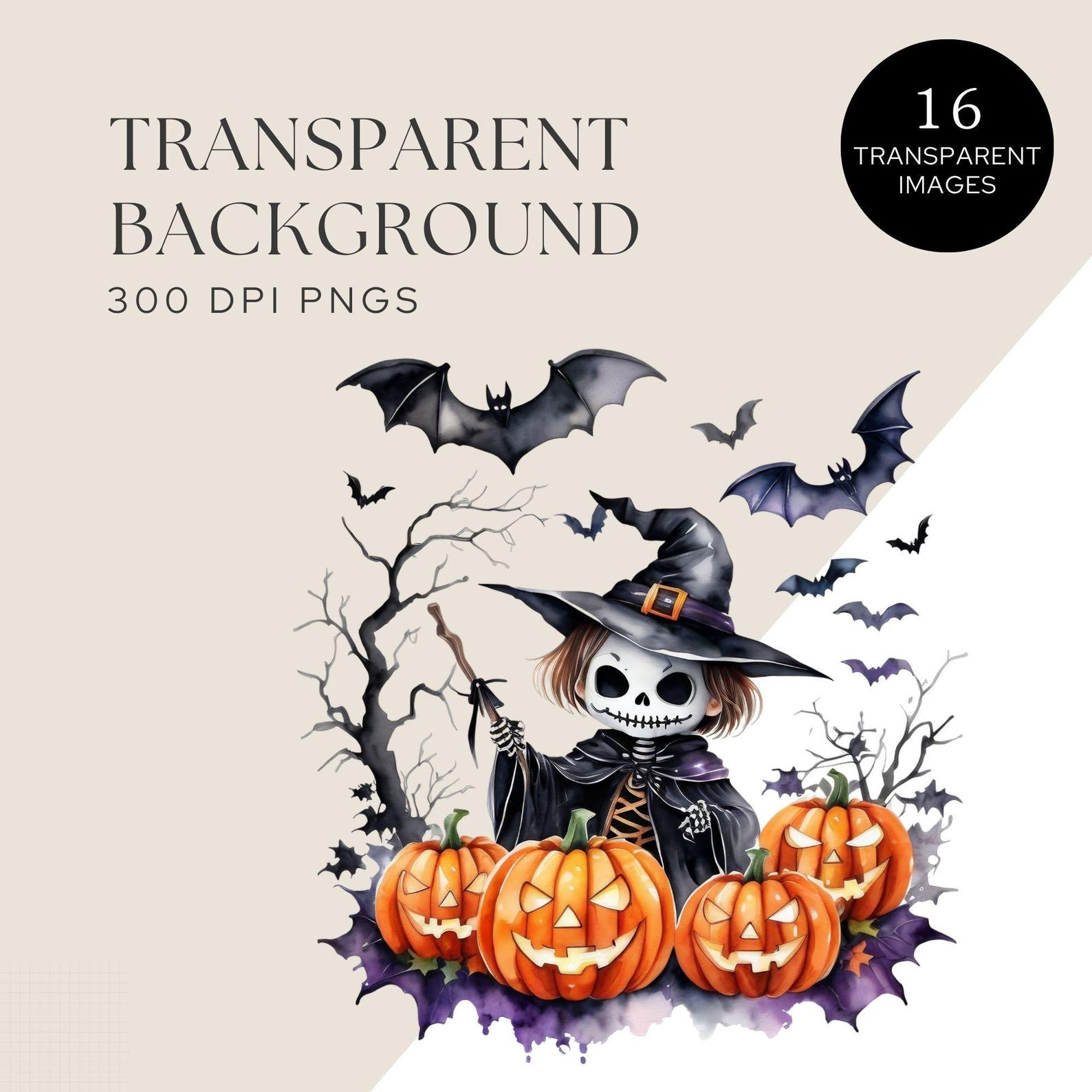 Halloween Spooky Clipart, Halloween Party Graphics, Creepy Crafts and ...