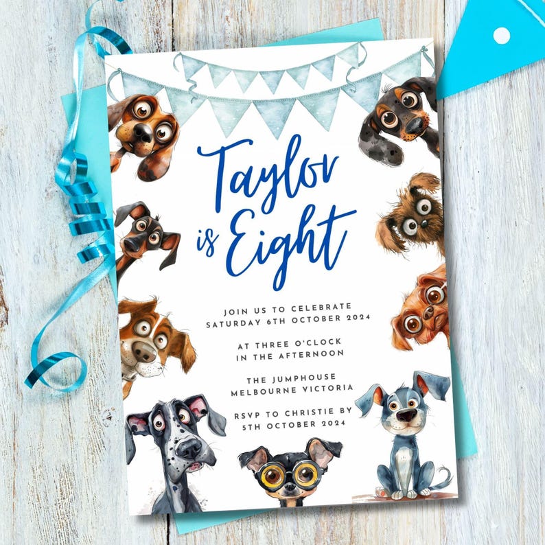 Watercolor Funny Dogs Clipart Bundle, Whimsical Puppies Illustrations ...