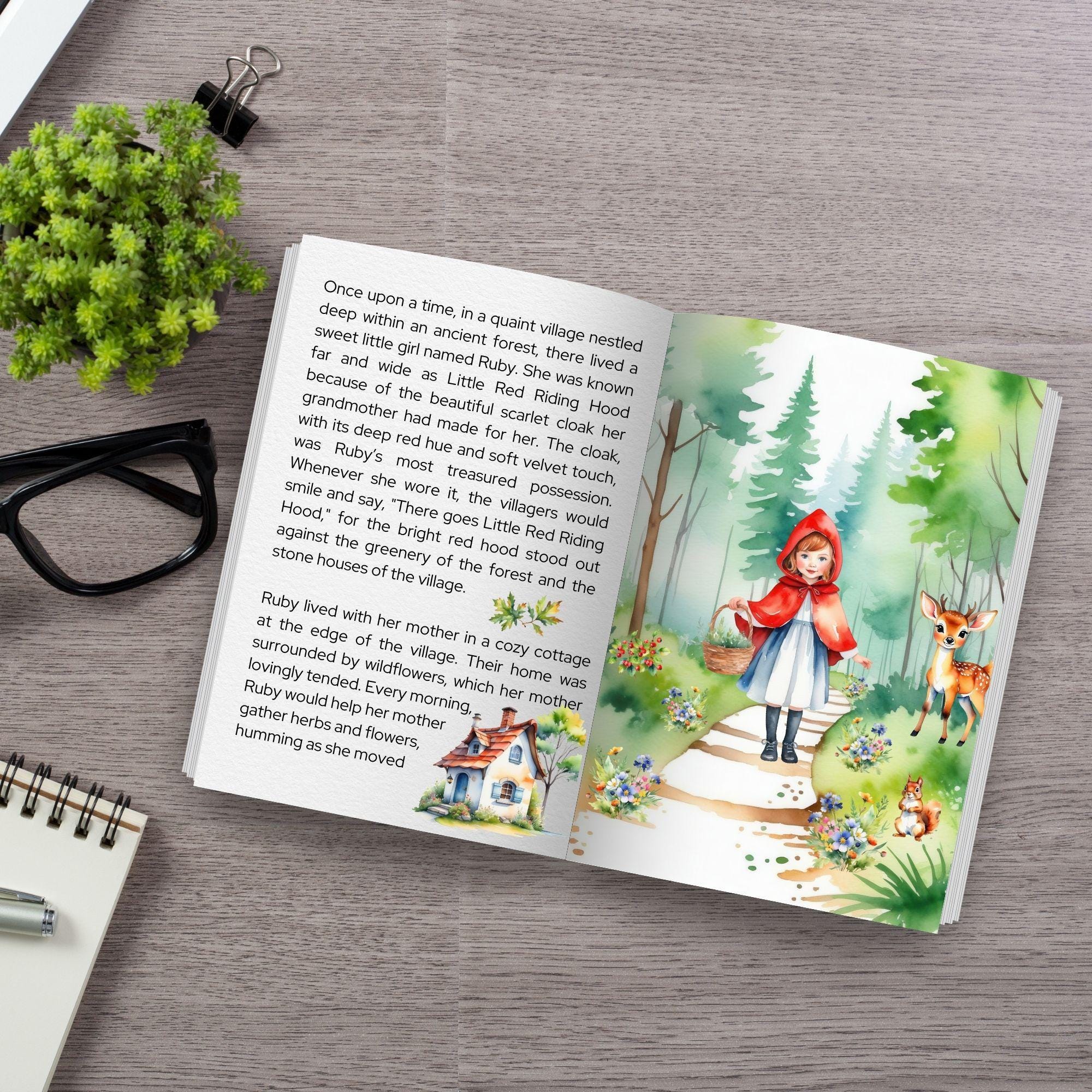 Little Red Riding Hood Clipart, Fairy Tale Storybook Clipart ...