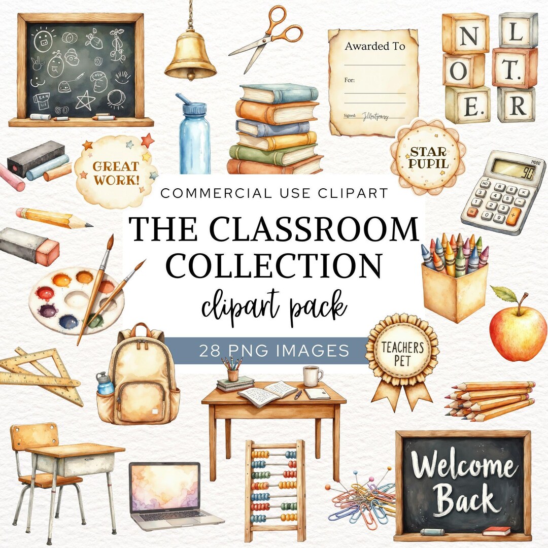 Composition Classroom Clipart, Back to School Graphics, Teachers ...