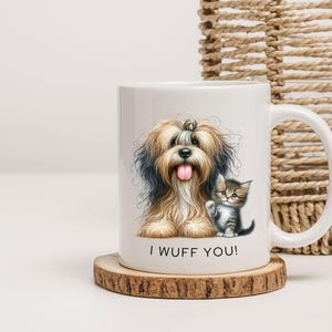 Quirky Dog and Cat Clipart, Funny Art for Card Making, Digital Download ...