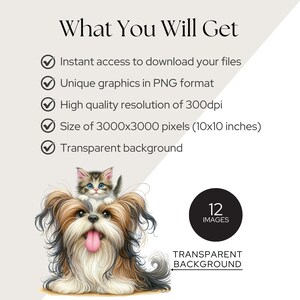 Quirky Dog and Cat Clipart, Funny Art for Card Making, Digital Download ...