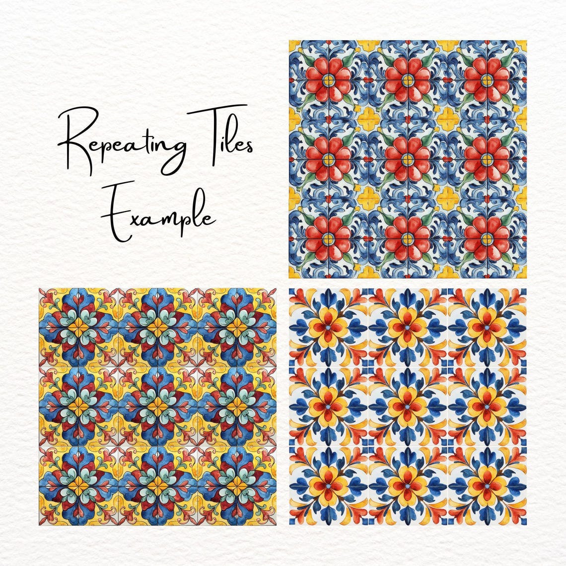 Mexican Talavera Clipart, Talavera Tiles Download, Floral Mosaic Clip ...